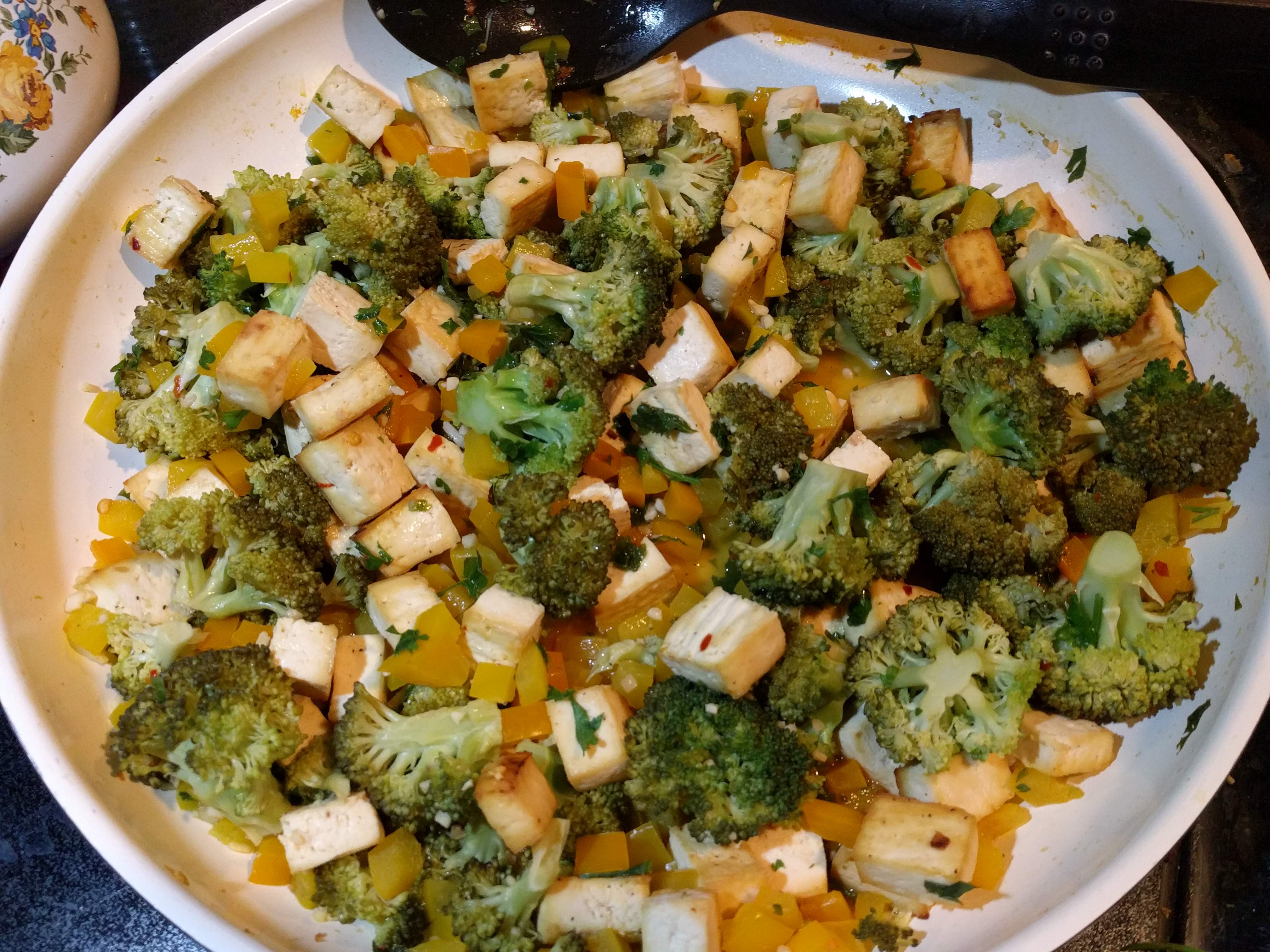 Lemon Tofu & Veggies Scampi | My Whole-Foods Plant-Based Kitchen
